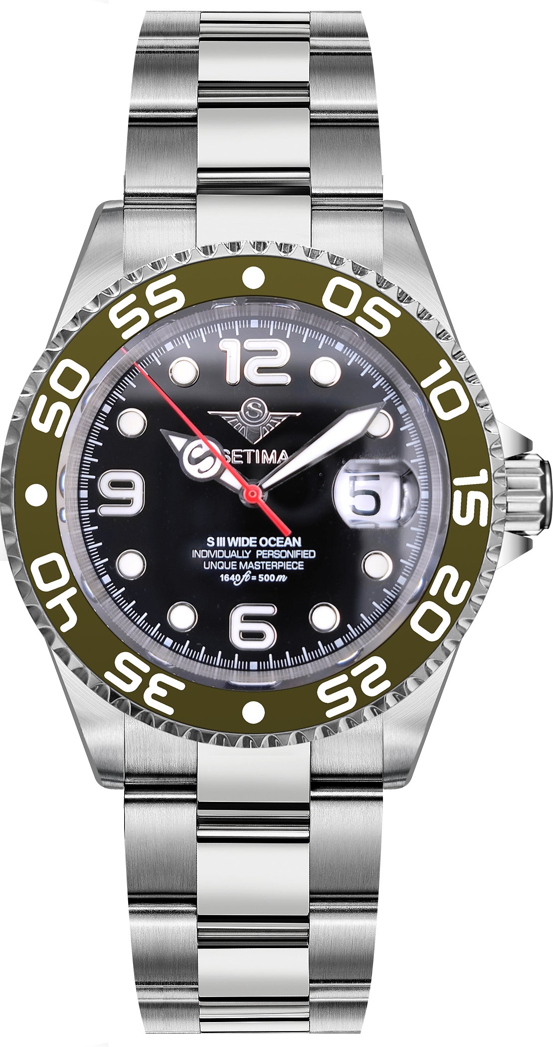S III WIDE OCEAN Black I Armi – SETIMA Watches GmbH